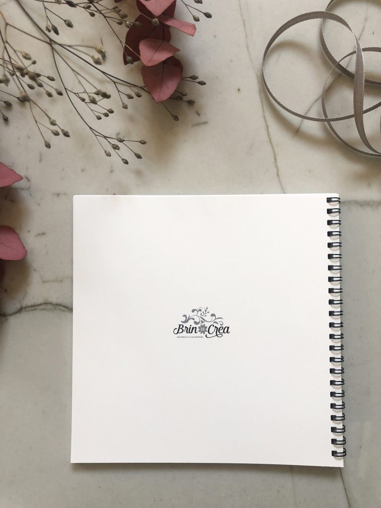 Livre d'or noir et blanc personnalisable - Brin de Créa